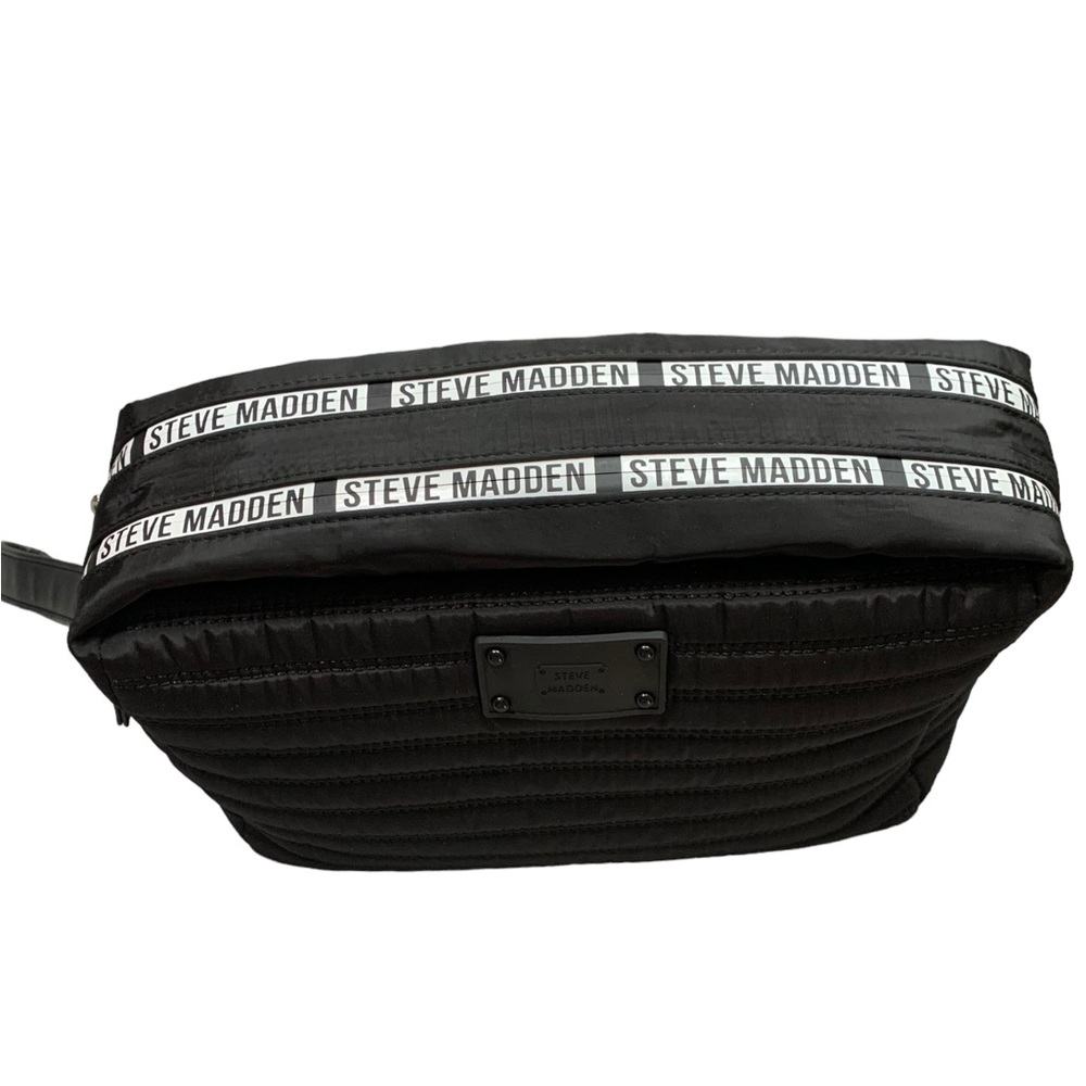 Steve Madden Quilted Double Zip Cosmetic Bag - Gem